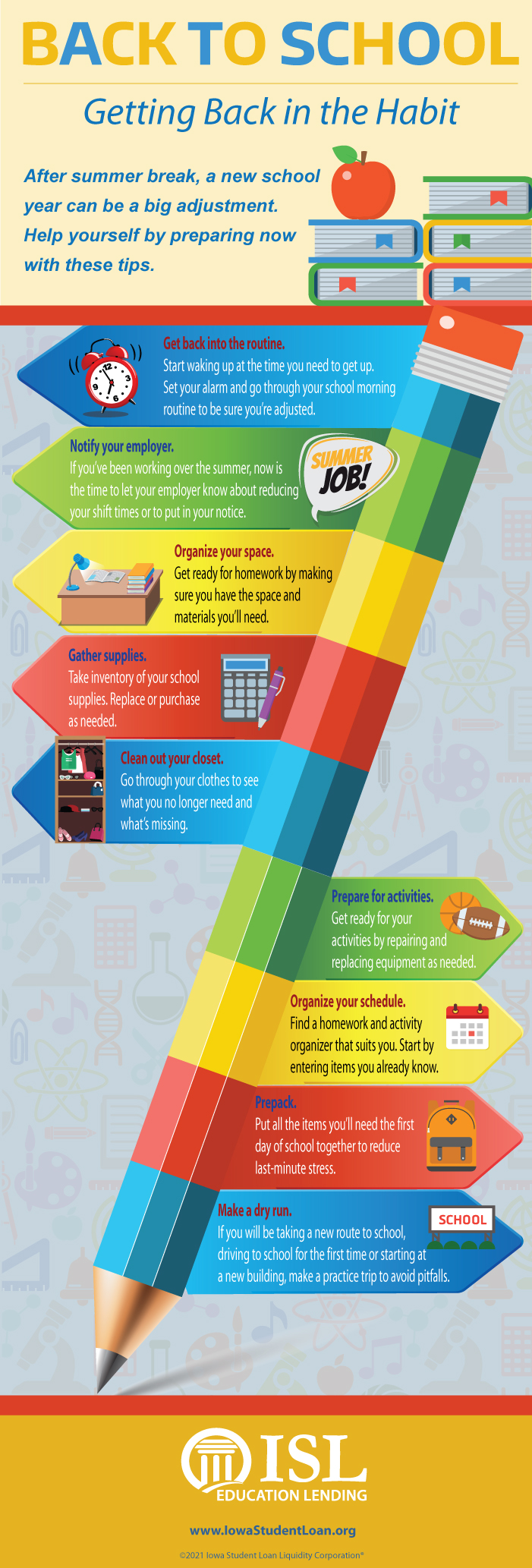 Tips for Getting Back in Your School Routine | ISL Education Lending